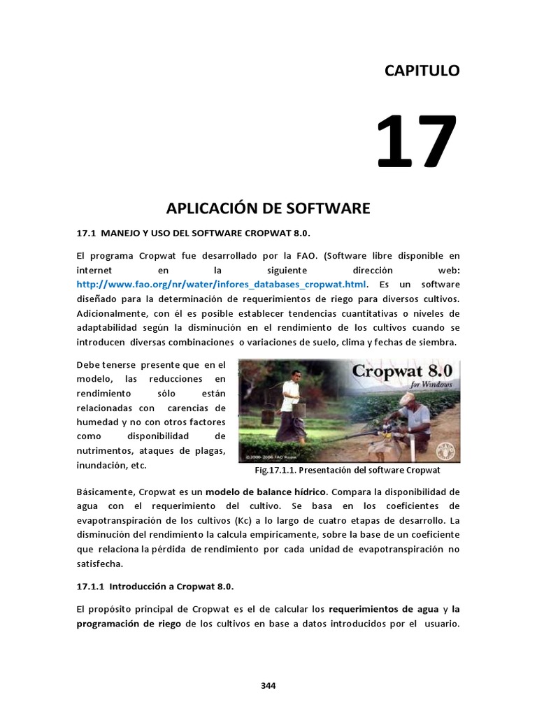 Aplicacion de Software Cropwat | PDF | Evapotranspiración | Programa de ...
