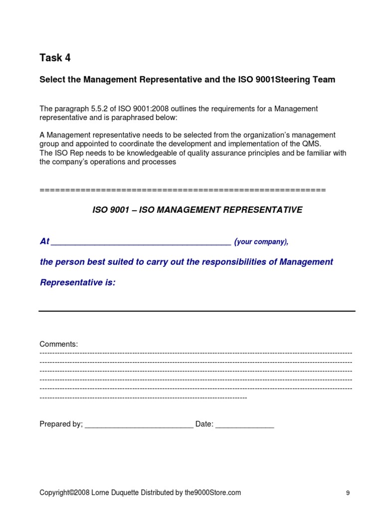 Iso 9001 Workbook and Training Package | PDF | Iso 9000 | Quality ...