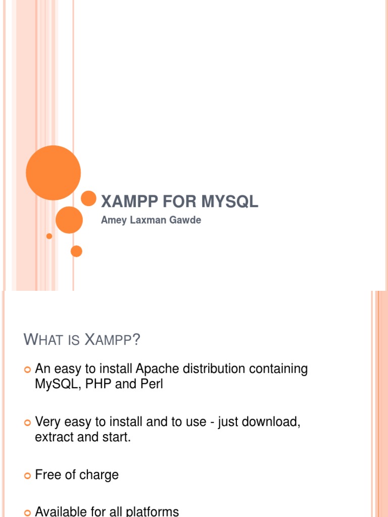 XAMPP For Mysql | PDF | Technology & Engineering