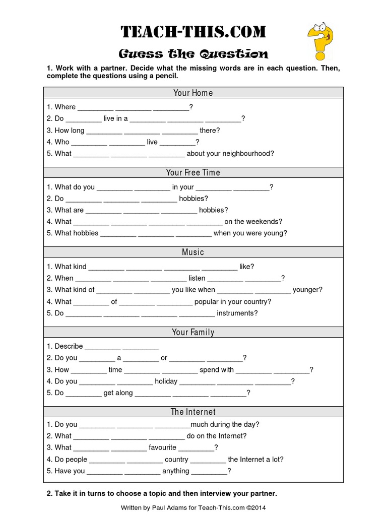 Guess The Question | PDF