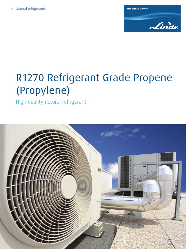 Linde R1270 Refrigerant Grade Propene138 - 11497 PDF | PDF