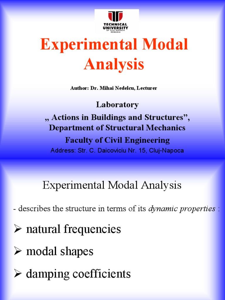 Experimental Modal Analysis.pdf | Physics & Mathematics | Physics