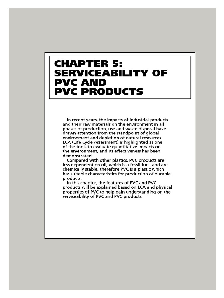 PVC Fact Book1-5 | PDF | Life Cycle Assessment | Polyvinyl Chloride