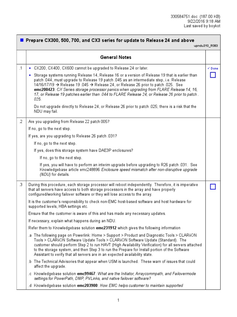 Prepare CX300, 500, 700, and CX3 Series For Update To Release 24 and ...