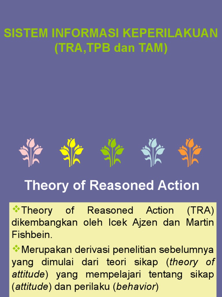 Model TRA dan TPB dalam Sistem Informasi | PDF | Karier & Perkembangan