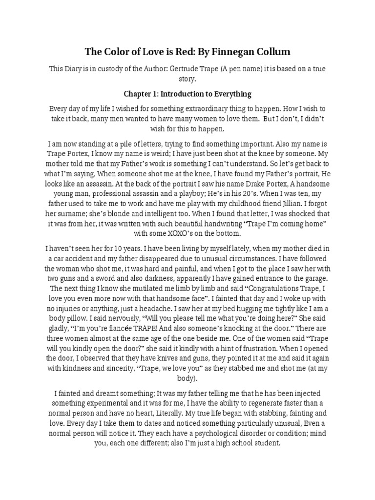 The Color of Love Is Red | PDF | Leisure