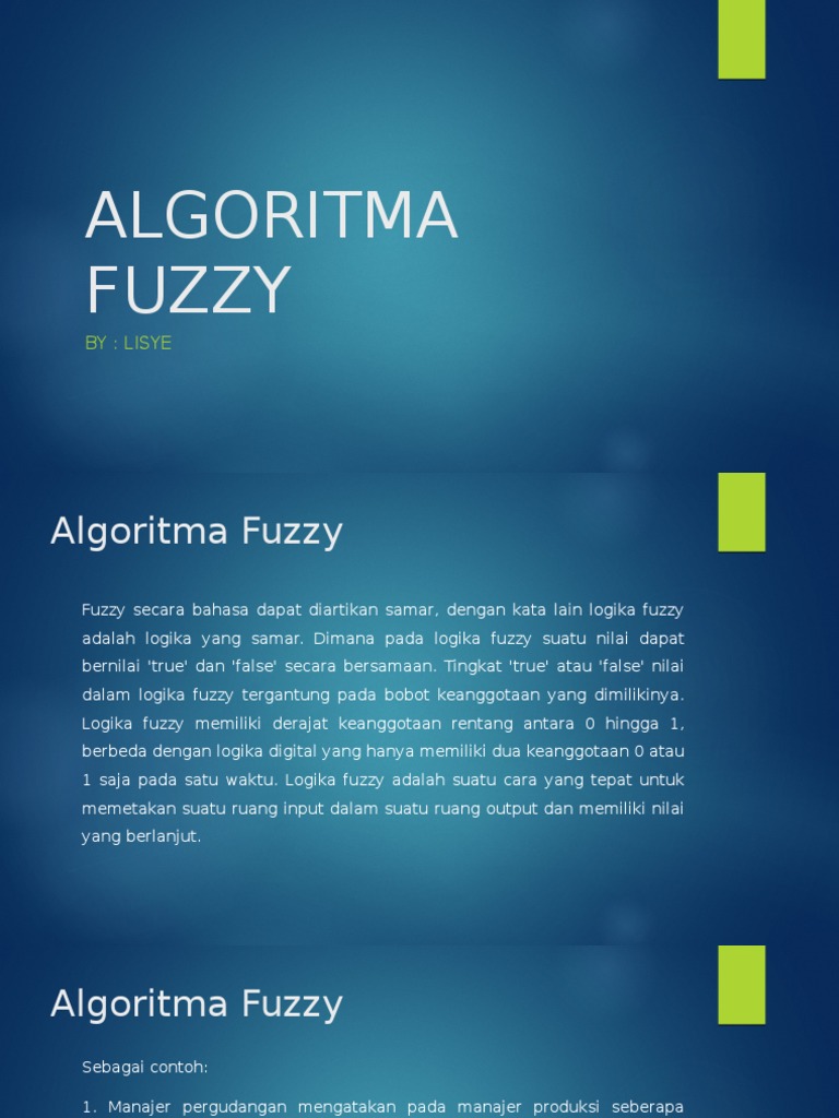 Algoritma Fuzzy | PDF