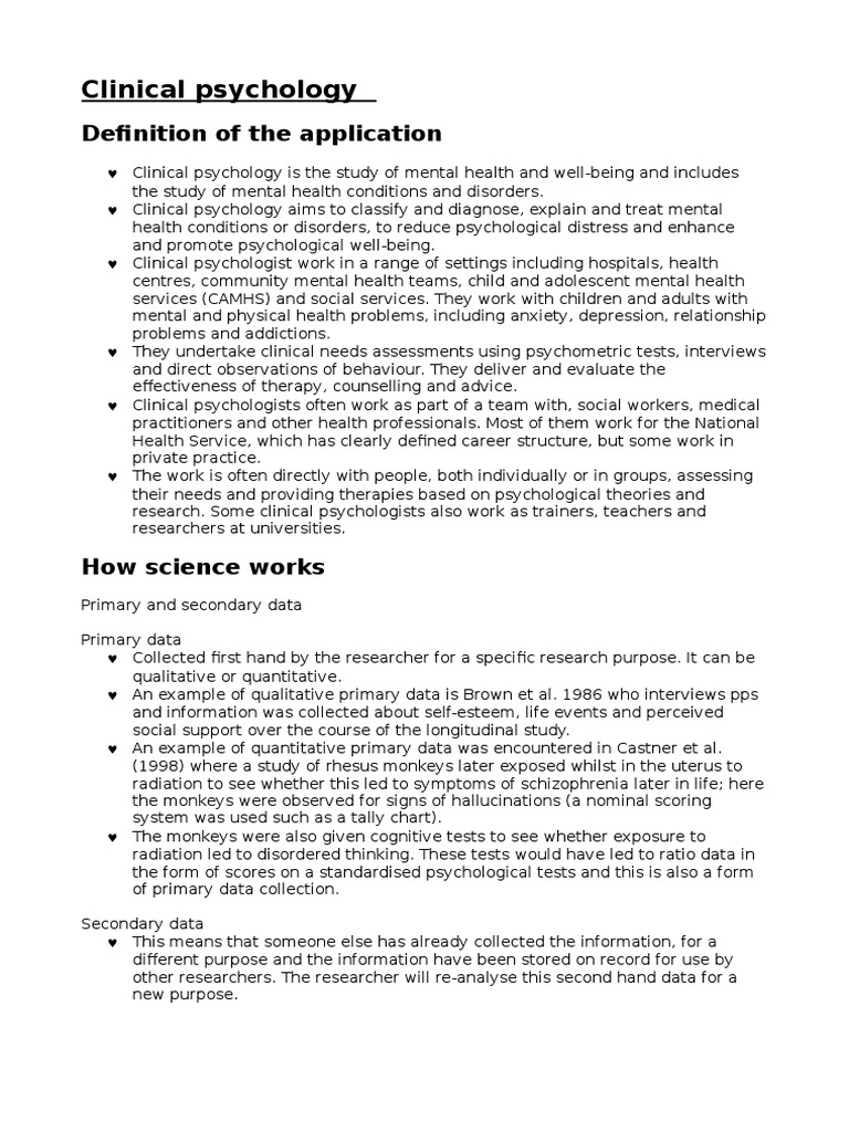 Clinical Psychology | PDF | Clinical Psychology | Schizophrenia