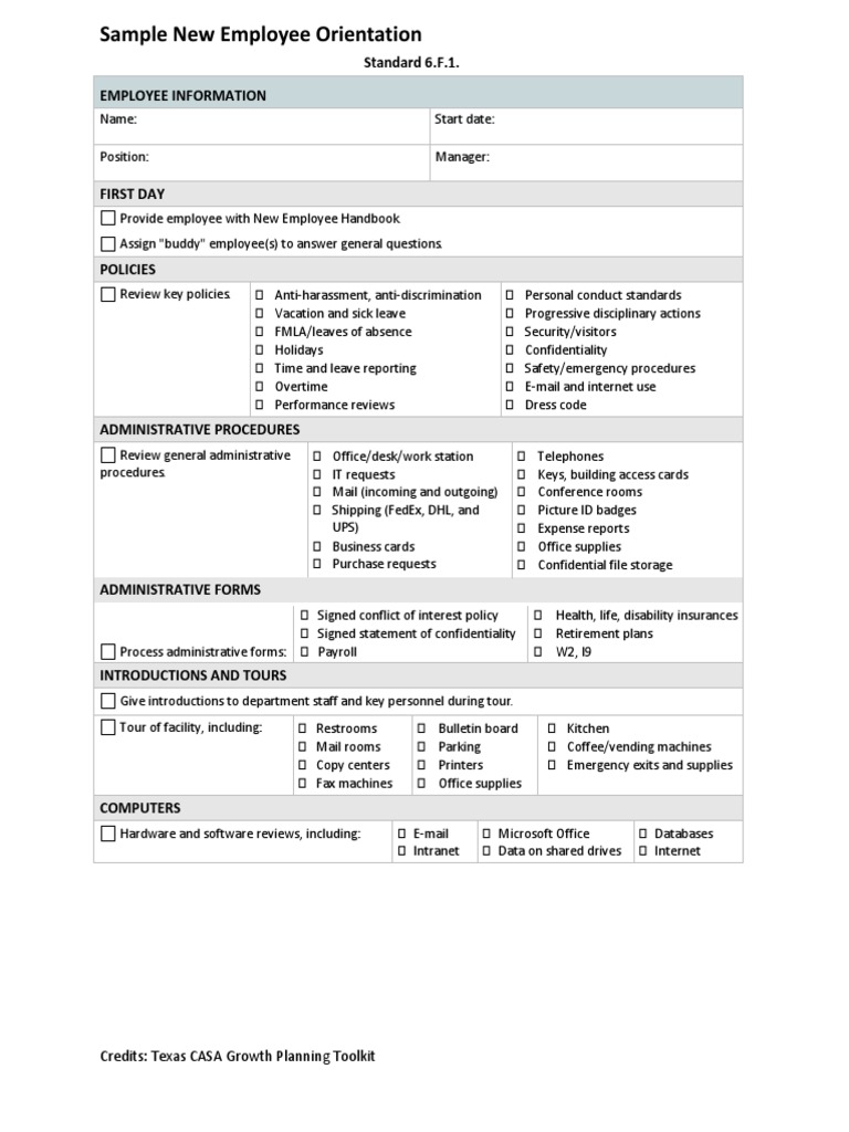 New Employee Orientation Template | PDF