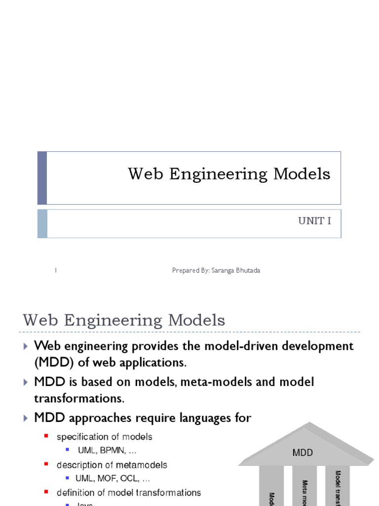 Web Engineering Models | PDF | Class (Computer Programming ...