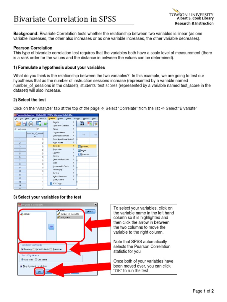Bivariate Correlation in SPSS | PDF | Correlation And Dependence ...