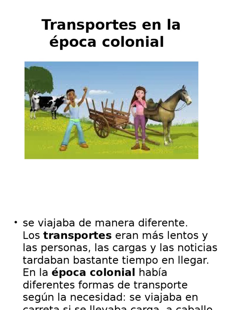 Transportes Epoca Colonial | PDF