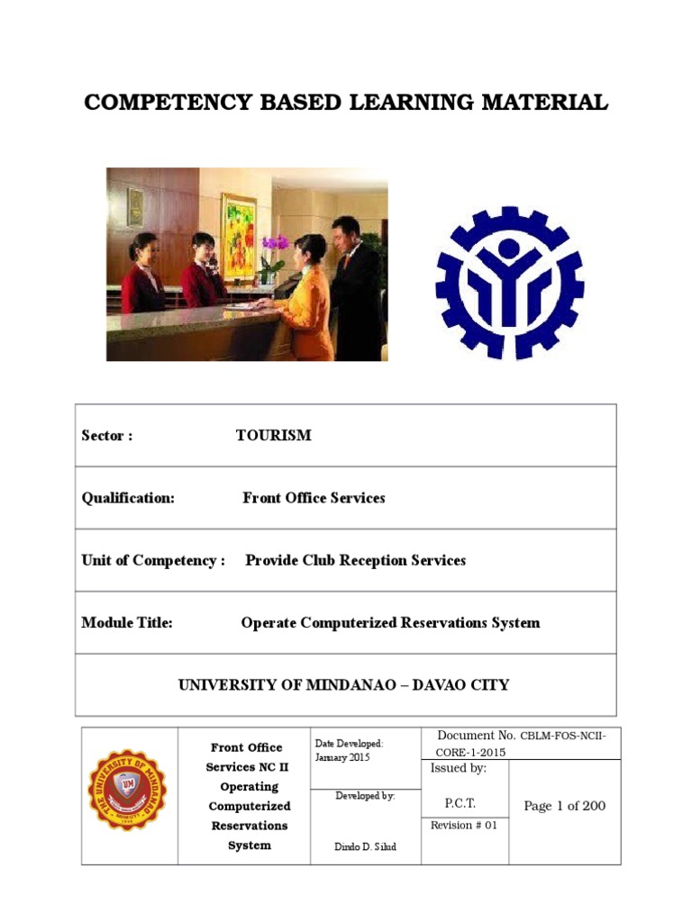 Competency Based Learning Material | PDF | Finance & Money Management