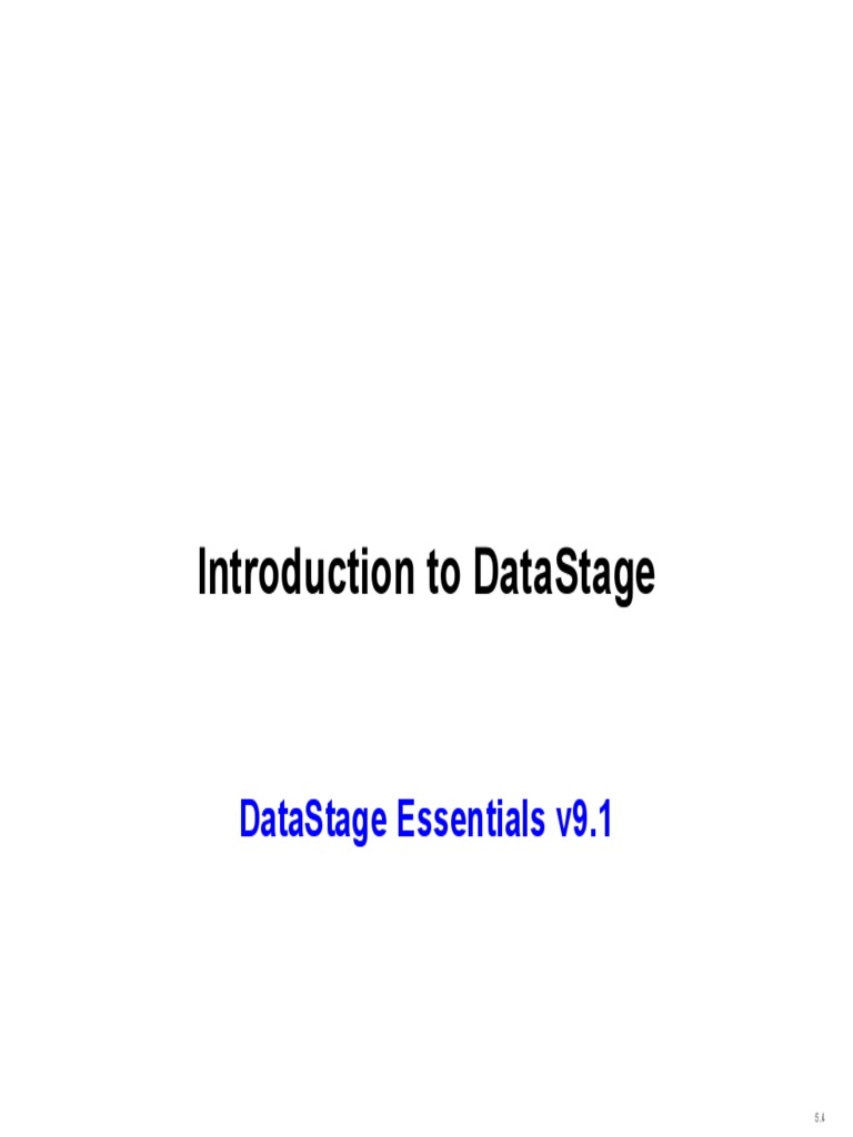 Introduction To Datastage | Download Free PDF | Metadata | Parallel Computing