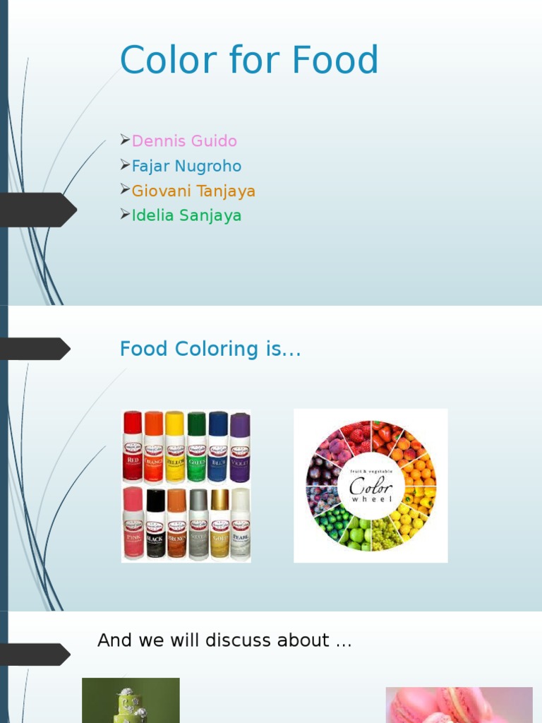 Color For Food | PDF