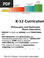K-5 Music Curriculum Overview | PDF | Singing | Sound