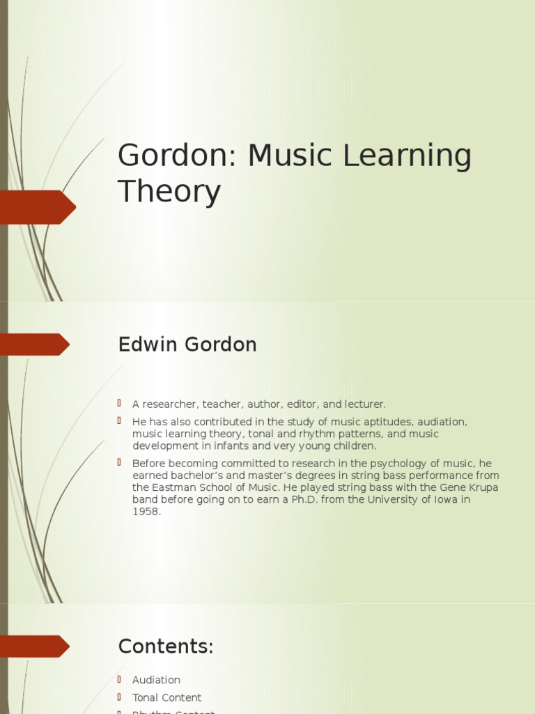 Edwin Gordon Methodology | PDF | Mode (Music) | Melody