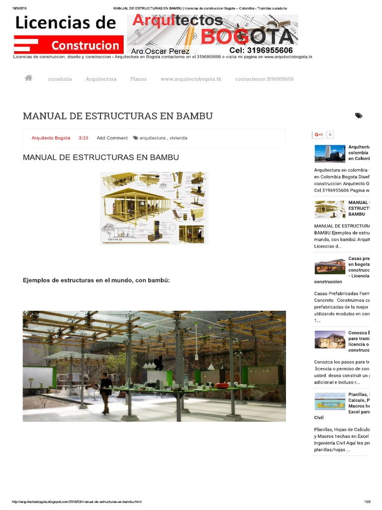 Estructuras de Bambu | PDF