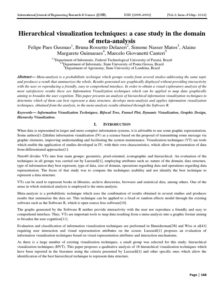 Hierarchical Visualization Techniques in Meta-Analysis | PDF | Meta ...