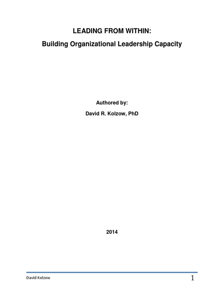 Leading From Within | PDF | Leadership | Motivation