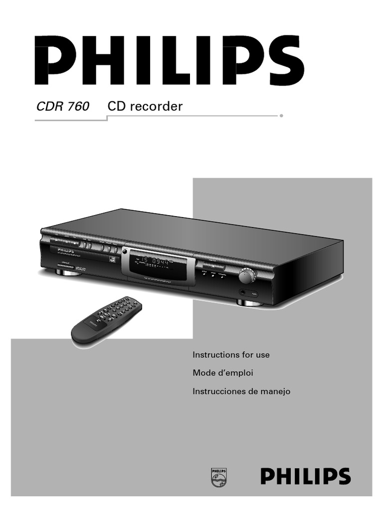 Philips CDR760 17 Dfu Aen | PDF | Compact Disc | Electromagnetic ...