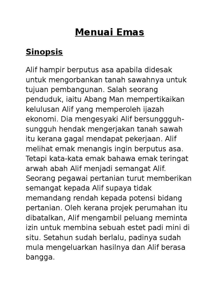 Menuai Emas | PDF