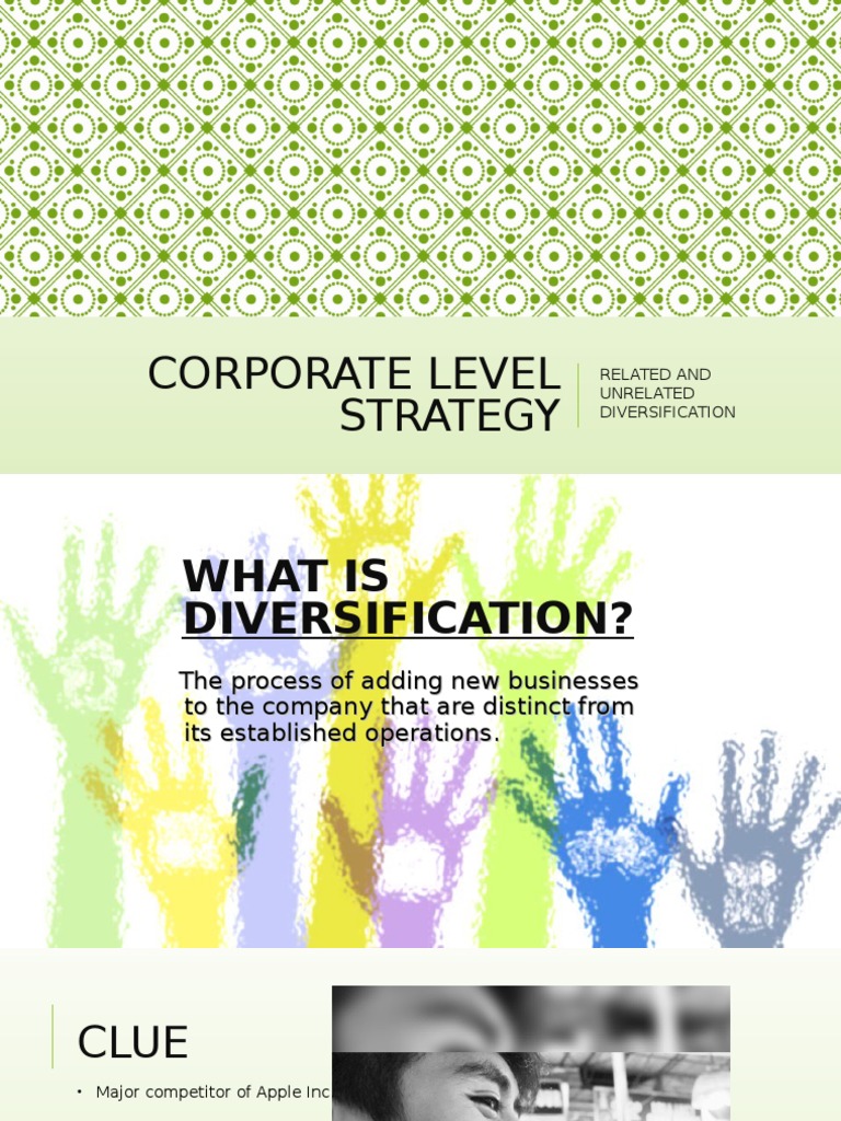 Corporate Level Strategy | PDF | Strategic Management | Mergers And ...