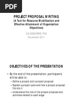 Community-Based Project Proposal: For Cwts Students | PDF