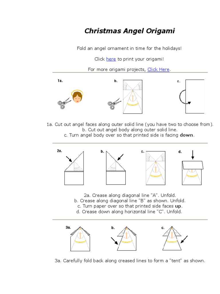 Christmas Angel Origami | PDF