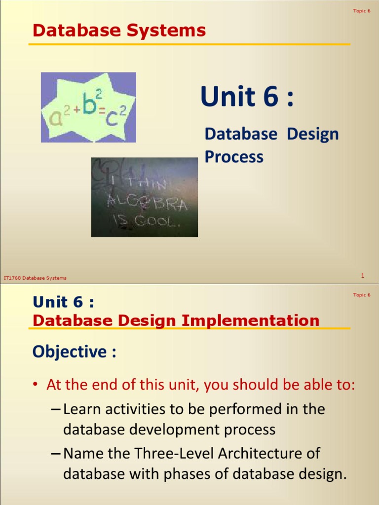 Lecture 6 - Database Design Process PDF | PDF | Database Design ... Lecture 6 - Database Design Process PDF | PDF | Database Design ...