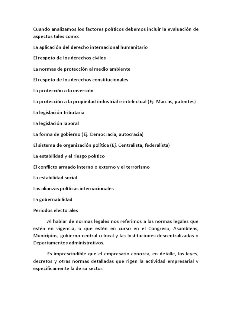 Factor Politico | PDF | Política
