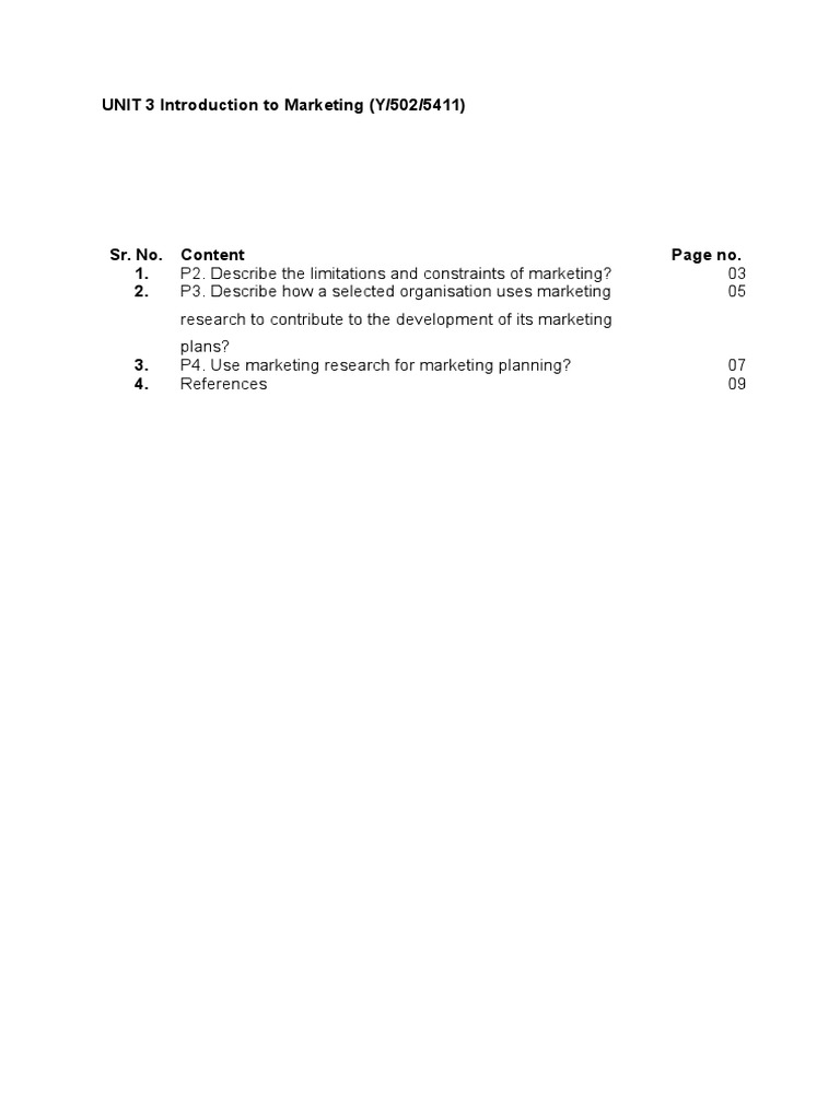 Marketing Research and Constraints Explained | PDF | Marketing Research ...