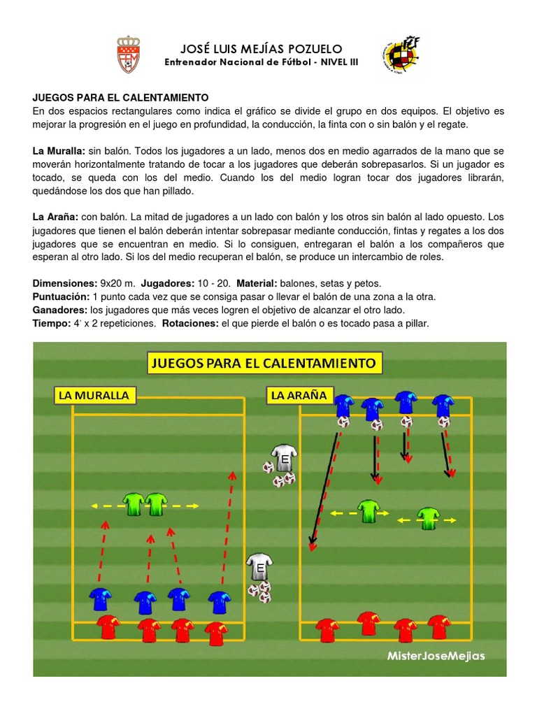 Juegos para El Calentamiento | PDF