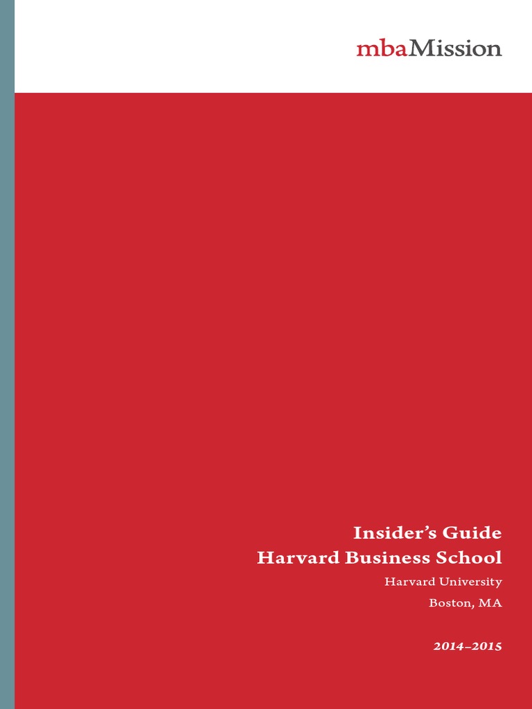 Mbamission Ig Hbs | PDF | Master Of Business Administration | Business ...