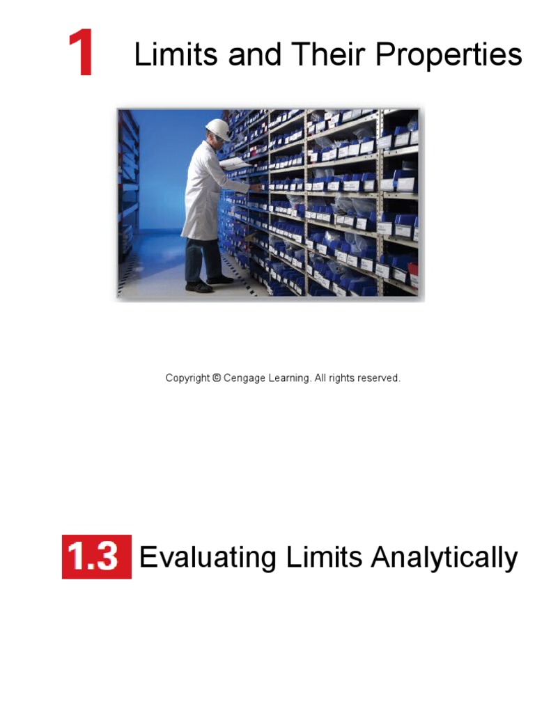 Limits and Their Properties | PDF | Fraction (Mathematics) | Polynomial