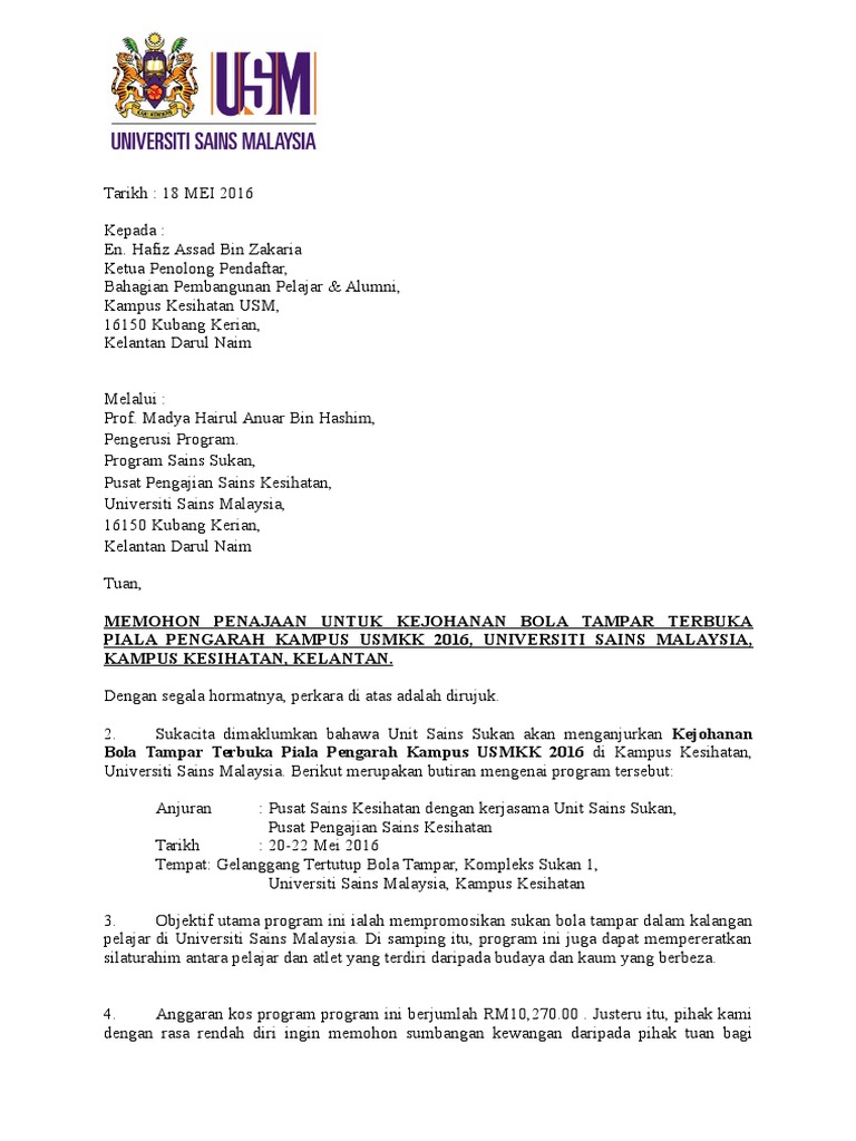 Surat-penajaan-ke-Bhepa (En - Hafiz) | PDF