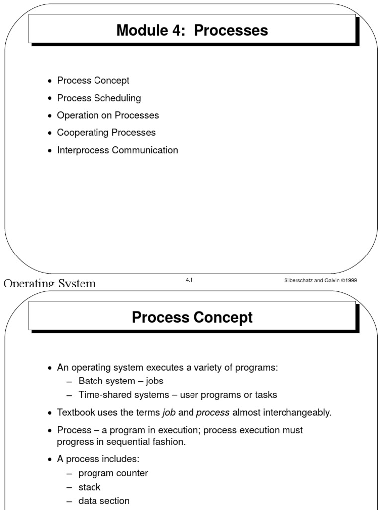 Module 4 Processes Operating System Concepts Pdf Thread Computing Scheduling Computing