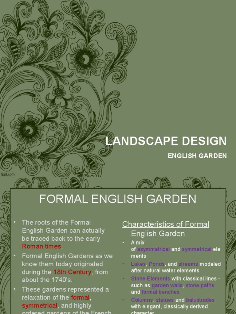 Landscape Design: English Garden | PDF