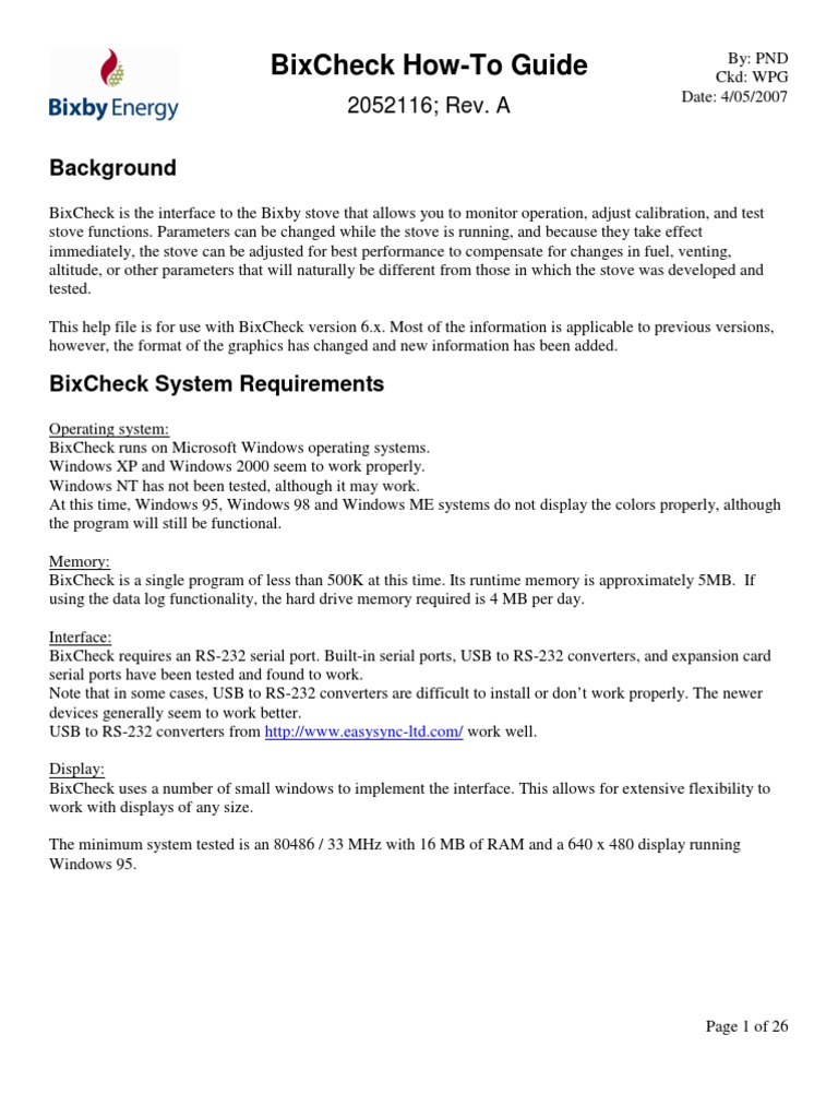Bixcheck 6.0 (UBB) User Manual 2052116-A | PDF | Default (Computer ...