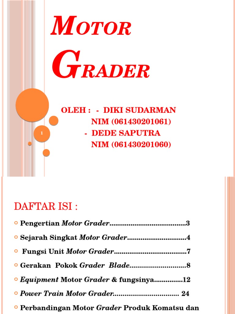 Motor Grader | PDF
