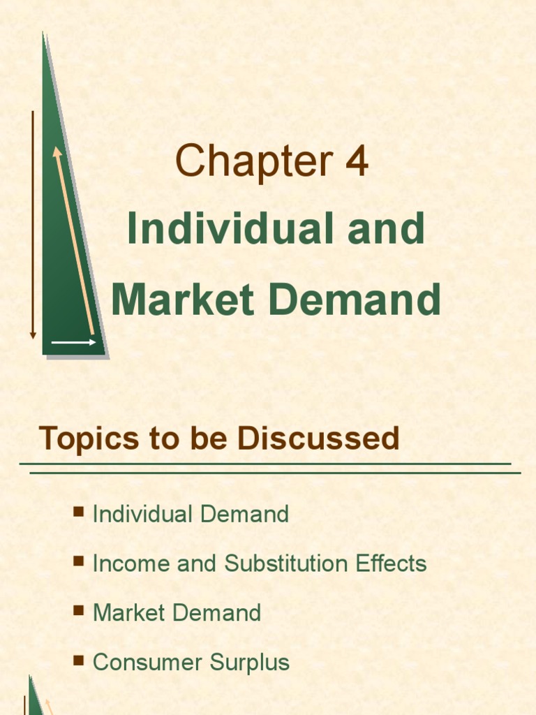 Individual and Market Demand | PDF | Price Elasticity Of Demand | Demand