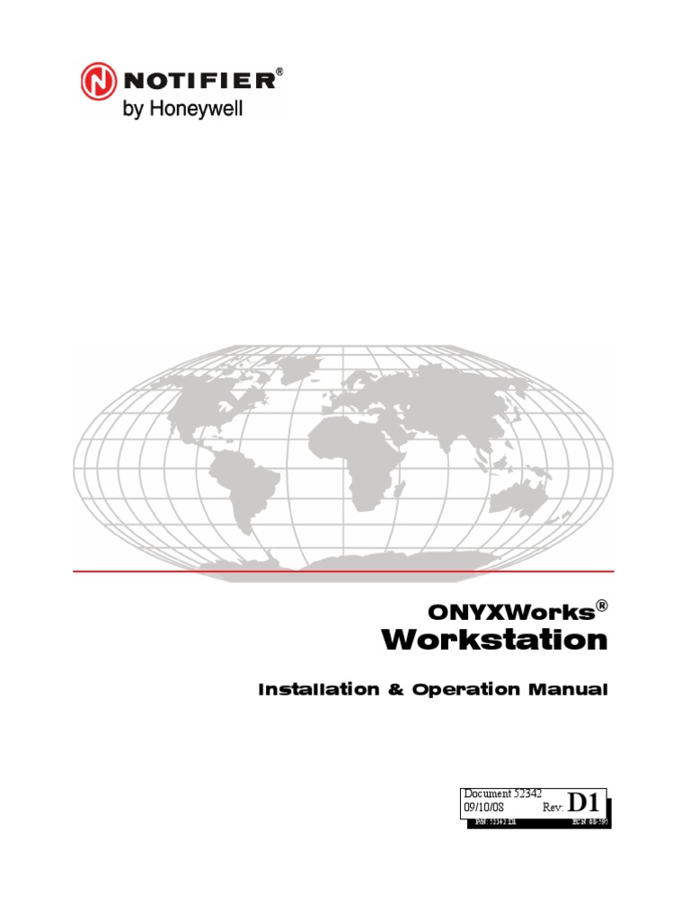 Onyx Workstation Installation and Operation Manual | PDF | Smoke ...