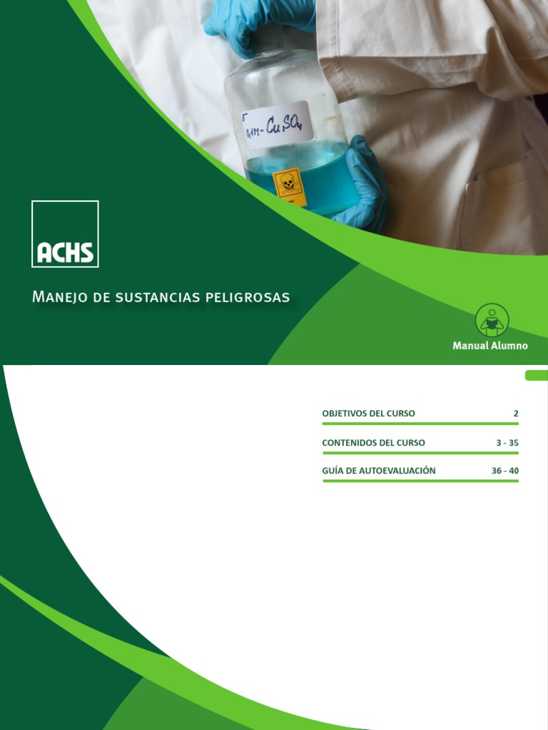 MANUAL DE MANEJO DE SUSTANCIAS PELIGROSAS.pdf | Toxicidad | Residuos