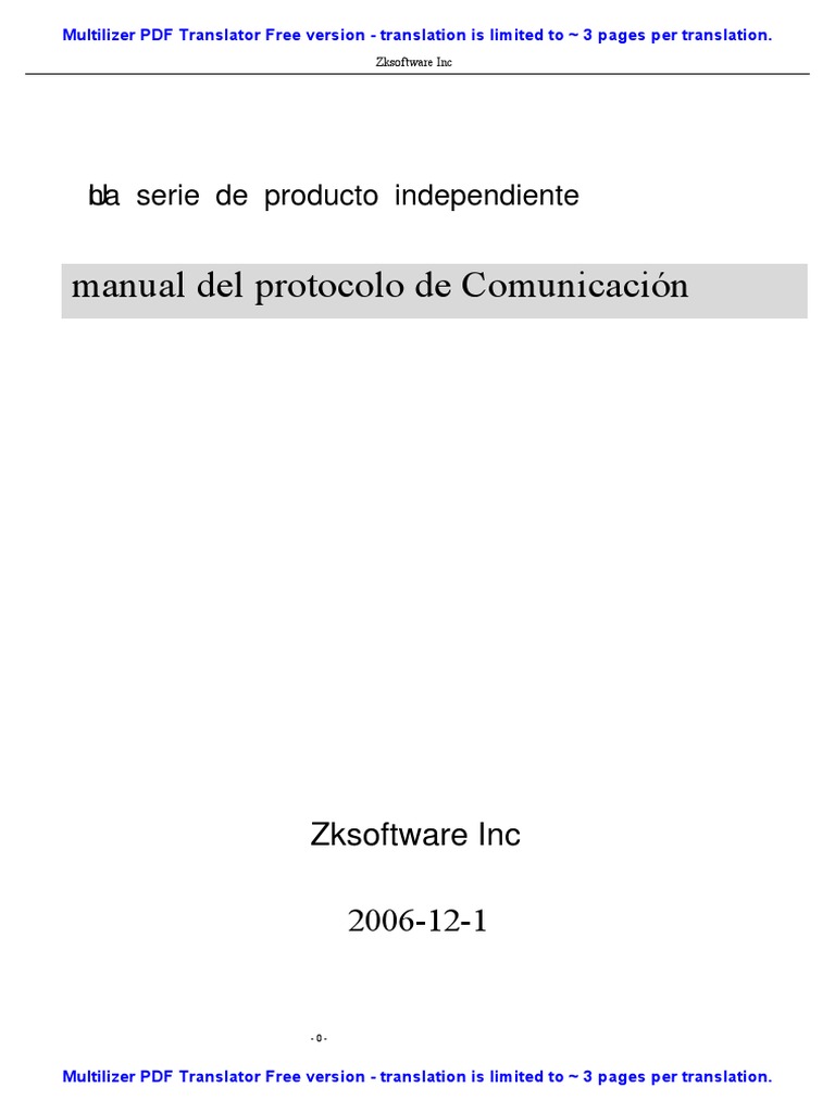 Communication Protocol Manual CMD PDF | PDF | Network Packet | Byte
