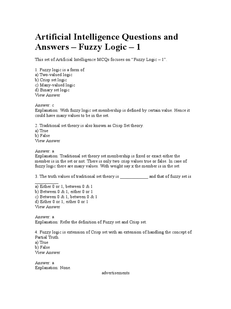 Soft Computing MCQ | PDF | Fuzzy Logic | Artificial Neural Network