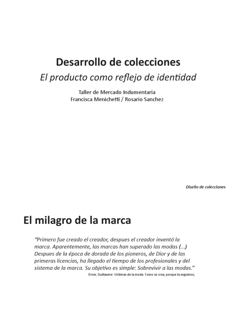 Colecciones PDF | PDF | Moda | Marca