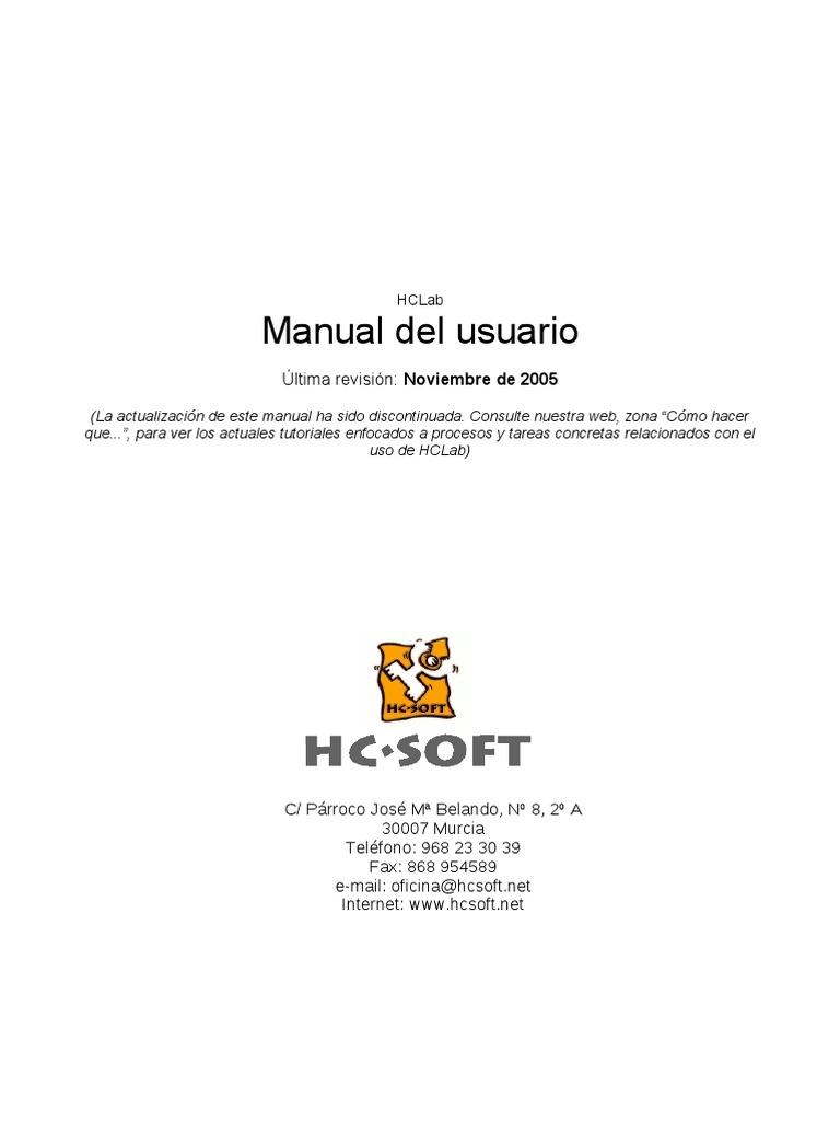 Manual HCLab | PDF | Archivo de computadora | Servidor (Computación)