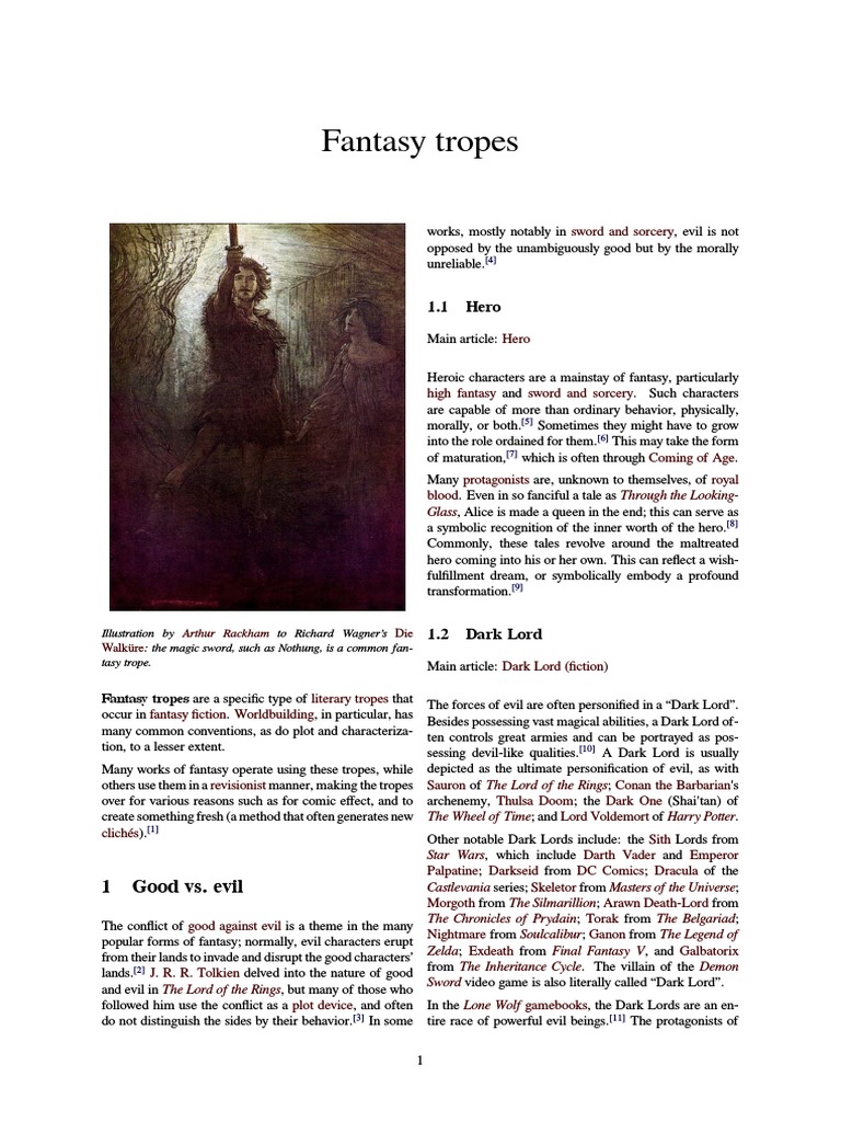 Fantasy Tropes | Fantasy Tropes | Fantasy
