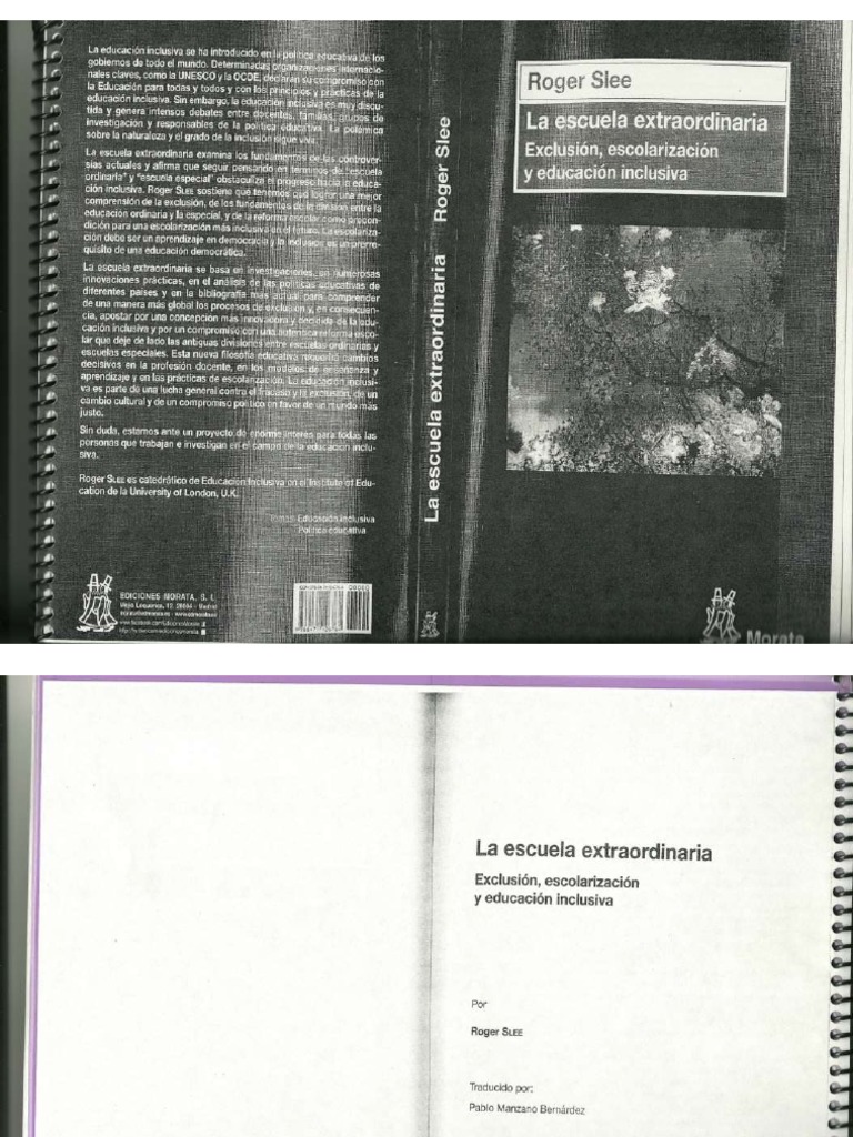 La Escuela Extraordinaria (Roger Slee) Cp1 | PDF