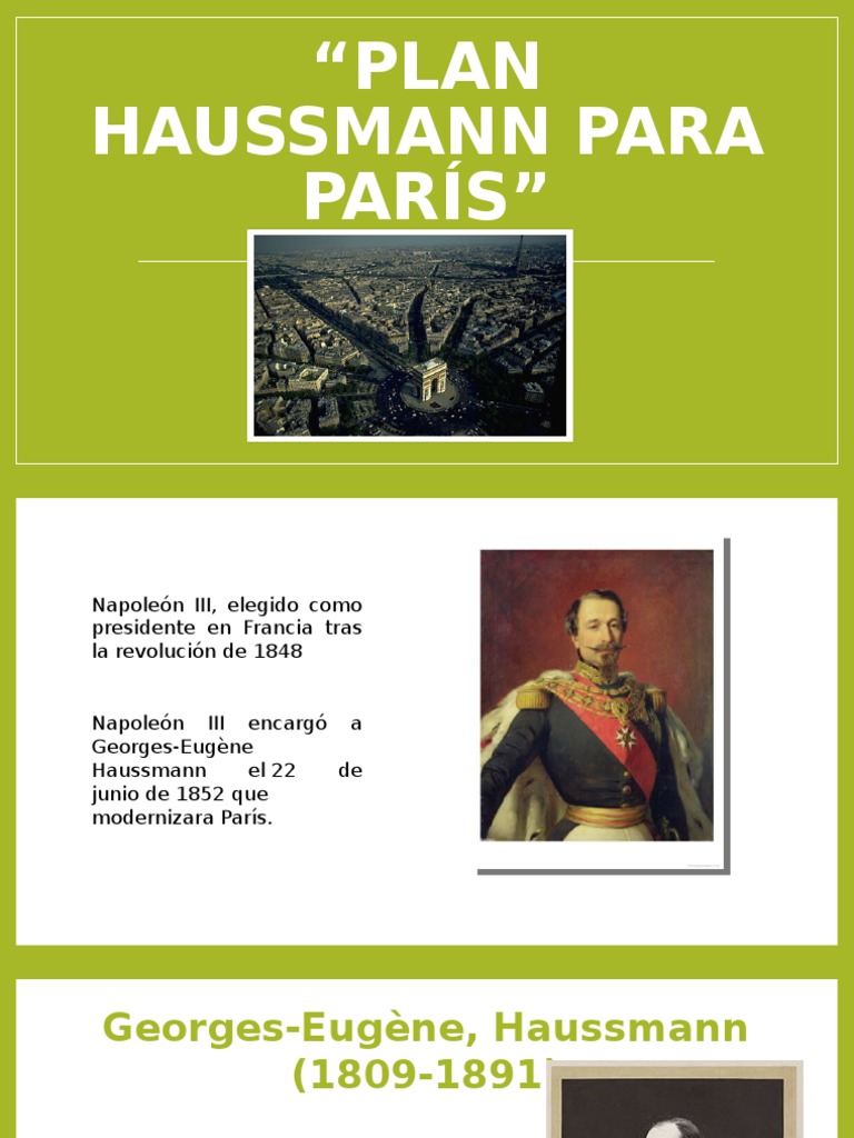Plan Haussmann para París | PDF